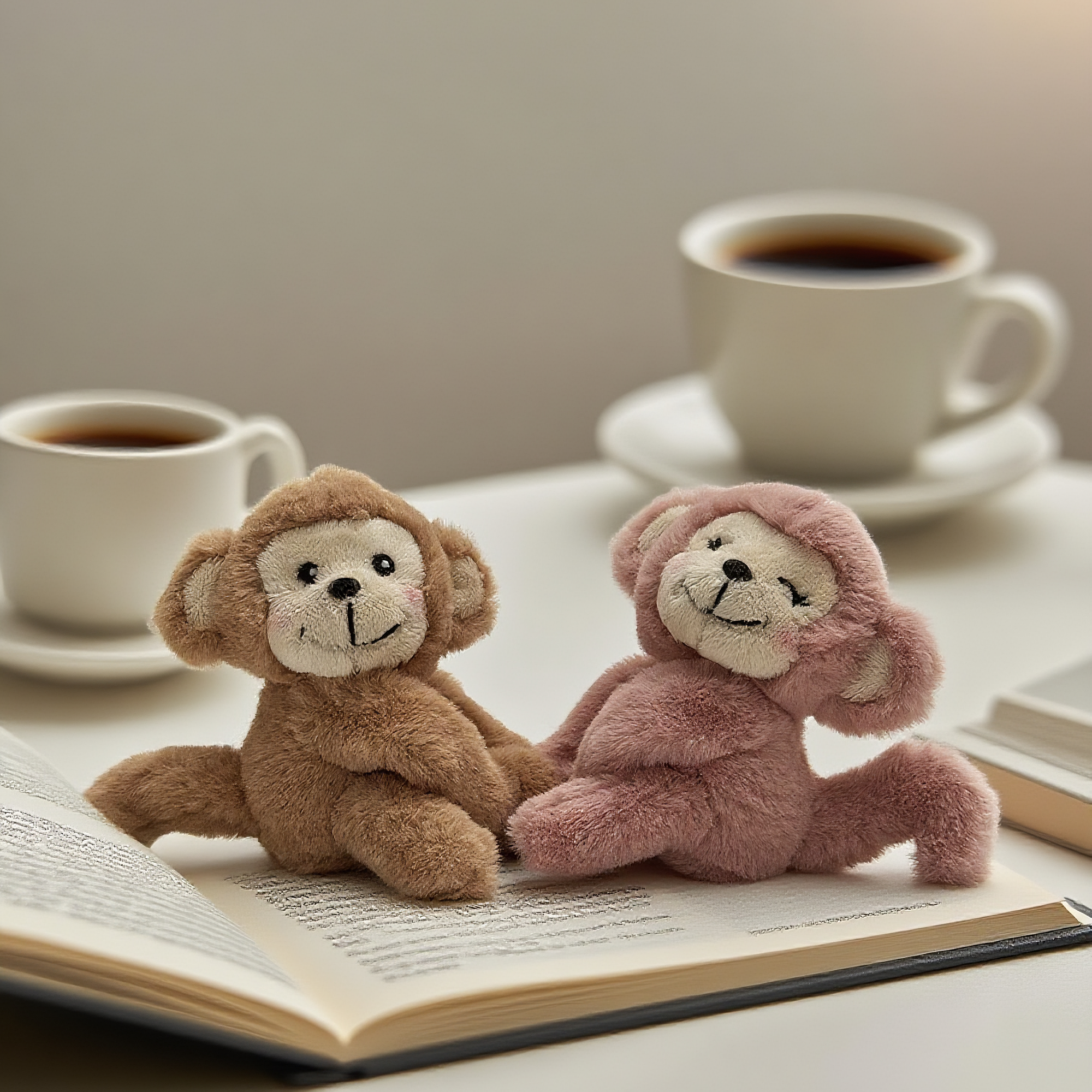 Magnetic Hugging Monkey Duo 6'' | Plushland