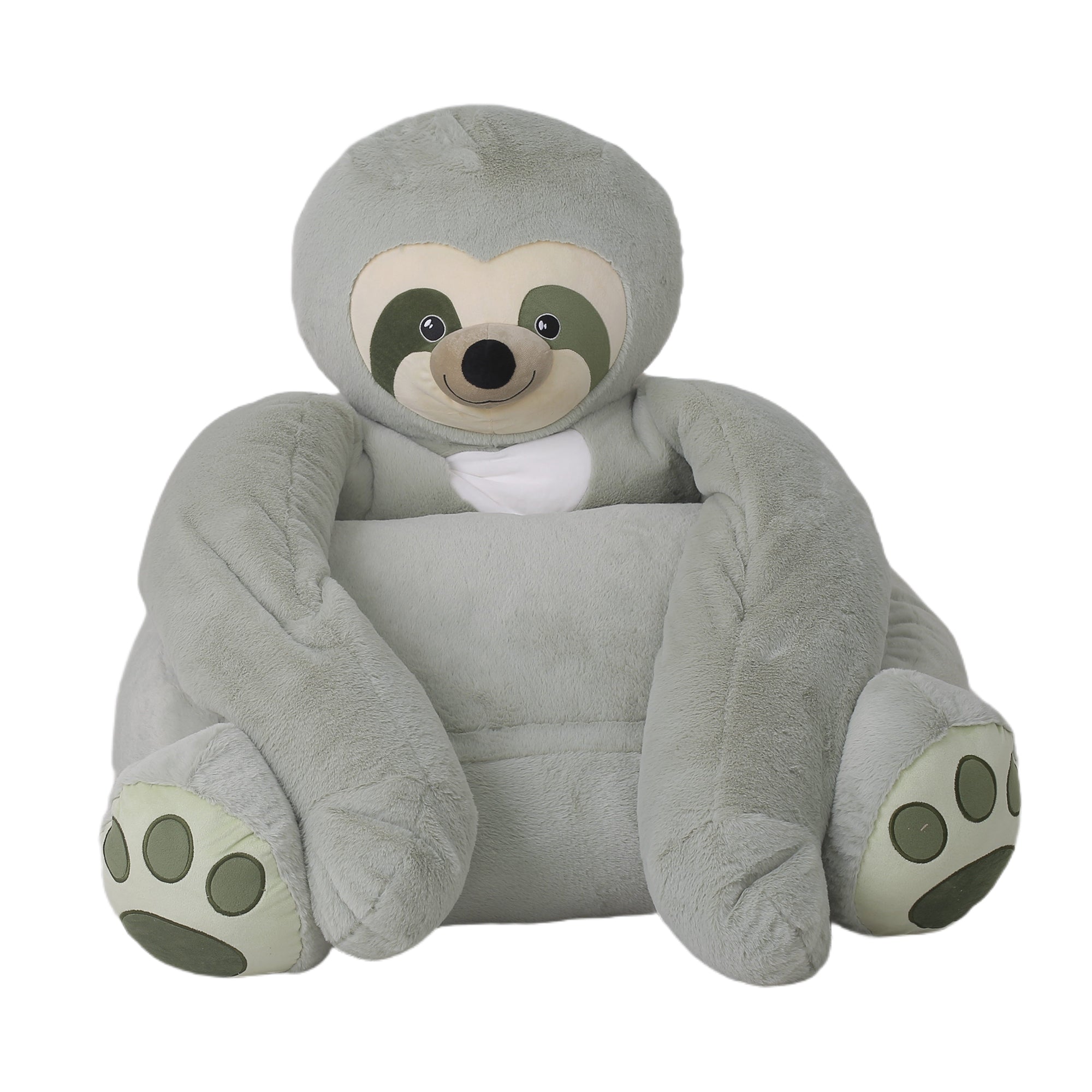Plushland Weighted Sloth Bean Bag Chair – Weighted Plush Sofa Seat