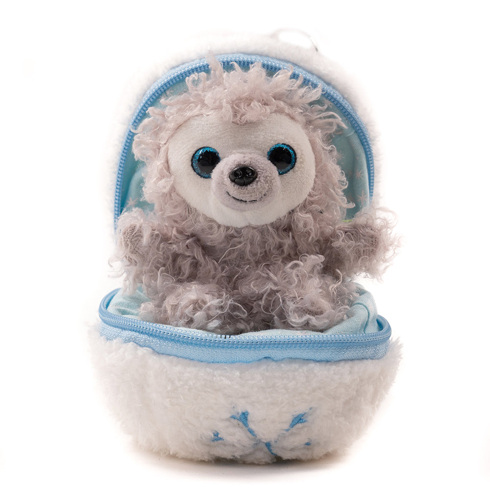 Zip Up Snowball Sloth Stuffed Animal – Cozy Plush Sloth Toy | Plushland